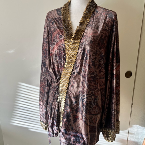 Free Planet | Tops | Free People Layla Embellished Kimono | Poshmark